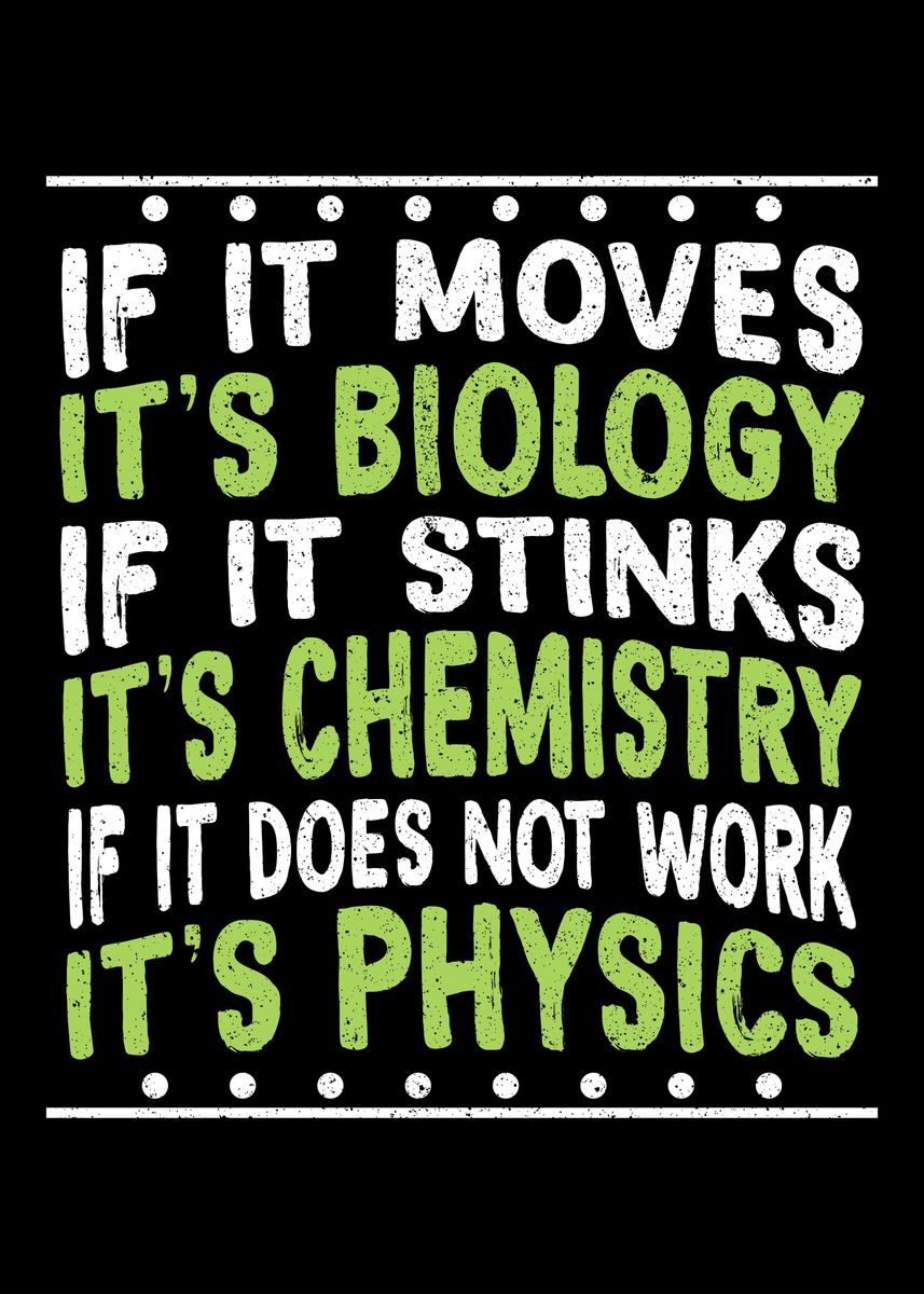 'Biology Biologist' Poster by CrazySquirrel | Displate