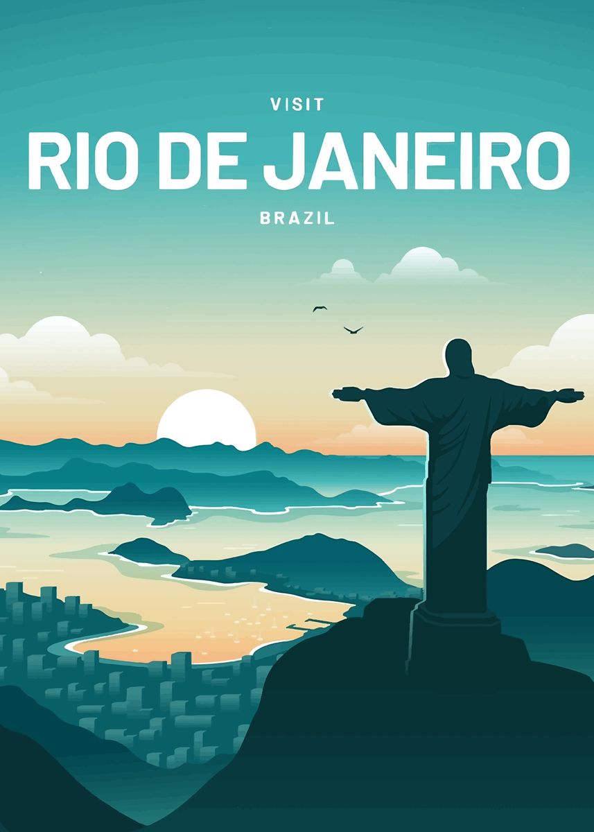 'Brazil' Poster, picture, metal print, paint by JOHN TEAM | Displate