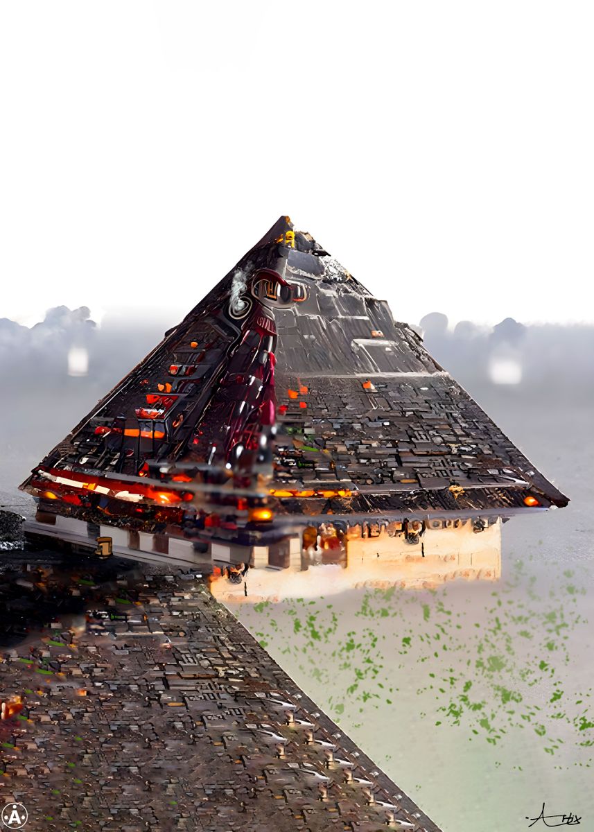 'The Pyramid Temple' Poster, picture, metal print, paint by Artix ...