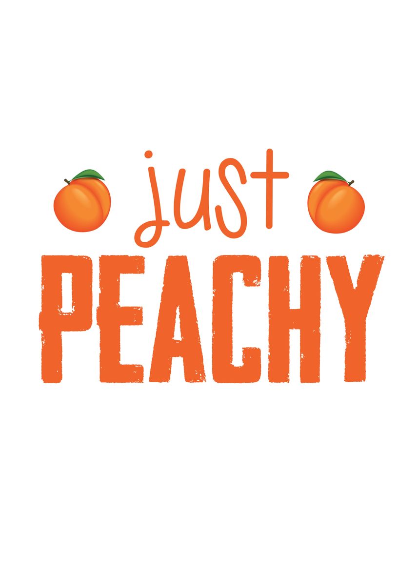 'Just Peachy' Poster by ZS C O M M E R C E | Displate