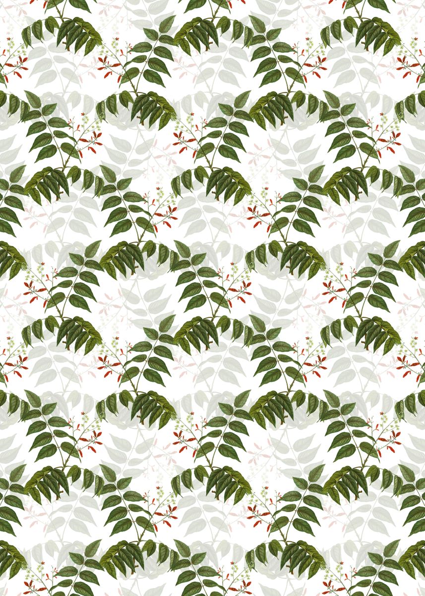 'Tree of Heaven Pattern' Poster by Holy Rock Design | Displate