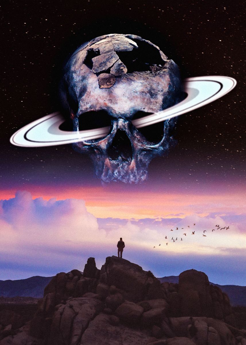 'Going To A Dead Planet' Poster, picture, metal print, paint by seam ...