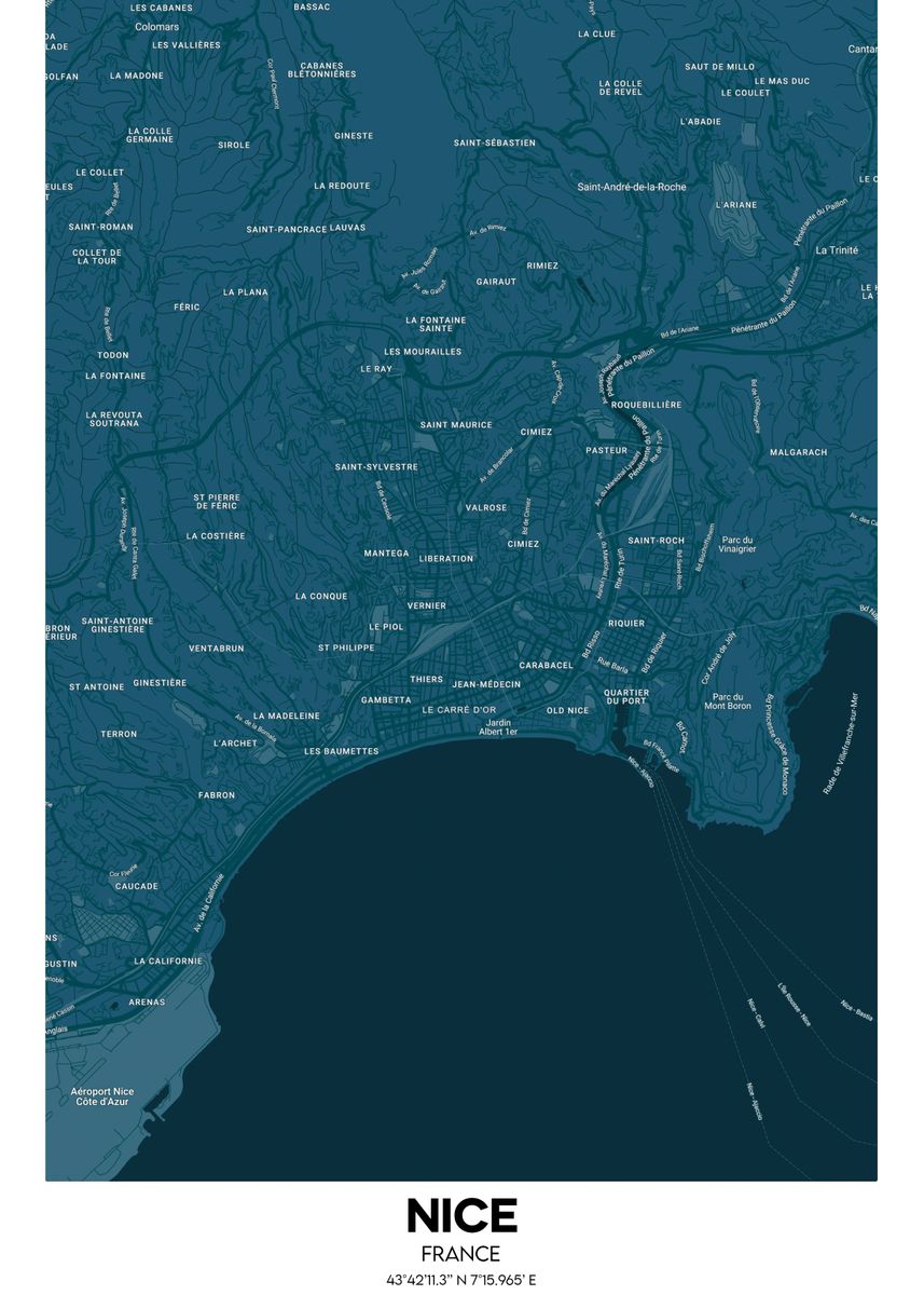 'Poster Nice' Poster by Ricardo Costa | Displate