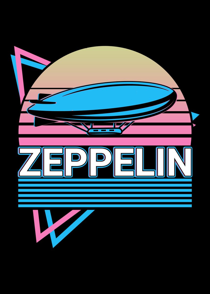 'Zeppelin Dirigible Airship' Poster, picture, metal print, paint by ...