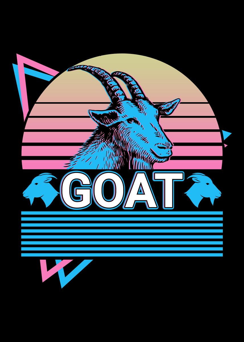'Goat Retro' Poster by AestheticAlex | Displate