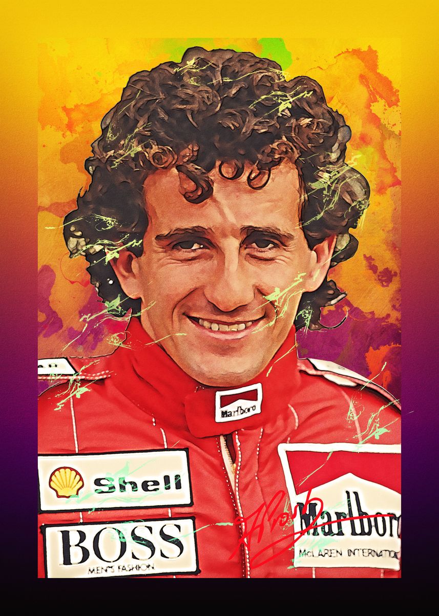 'Alain Prost ' Poster by Daisy Donna | Displate