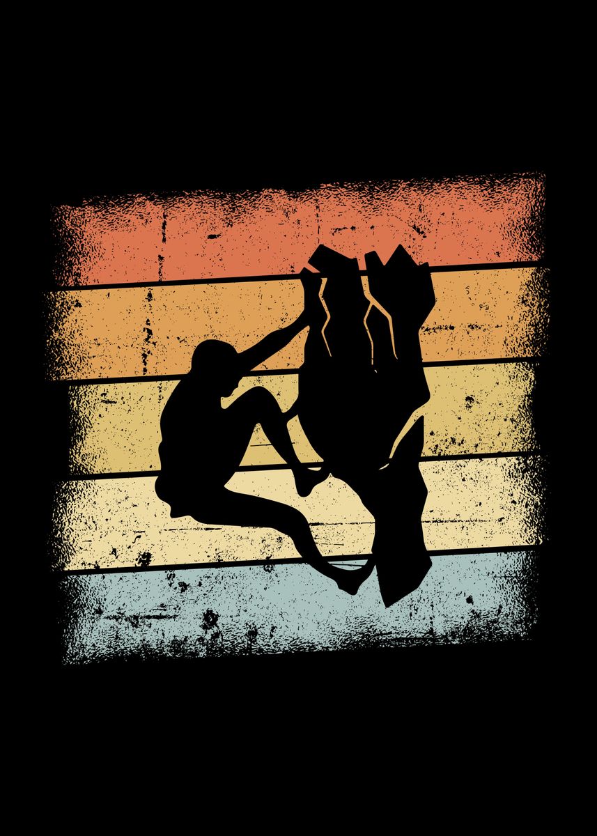 'Mountaineering Motif' Poster by schmugo | Displate