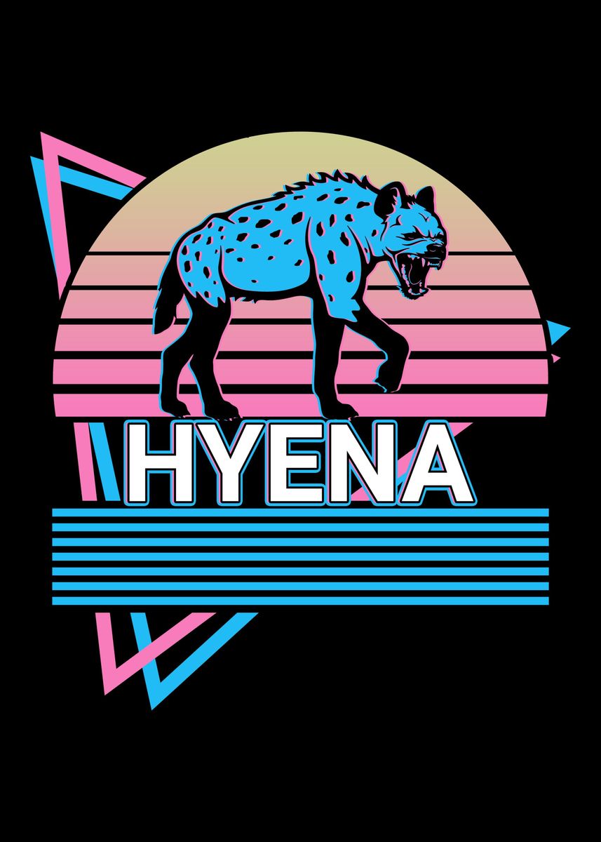 'Hyena Retro' Poster by AestheticAlex | Displate