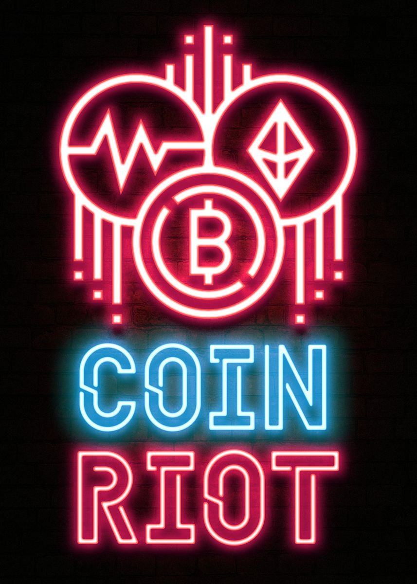 'coin riot' Poster by Panda | Displate