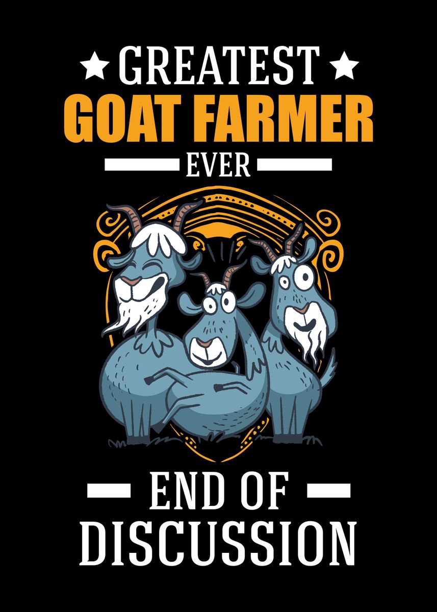 'Goat Farmer Goatherd' Poster, picture, metal print, paint by ...
