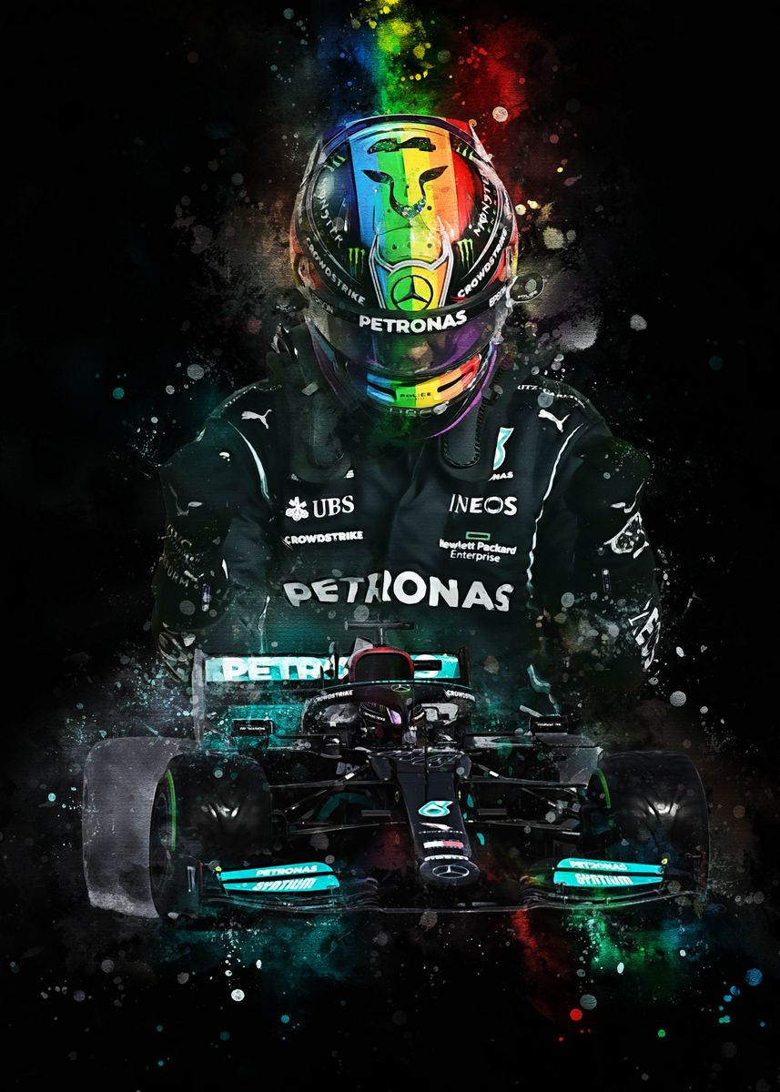 'lewis hamilton' Poster by DUKE STUDIO | Displate