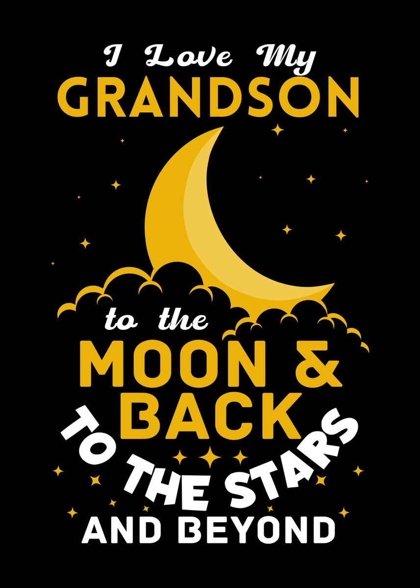 'Grandmother Love Grandson' Poster, picture, metal print, paint by ...