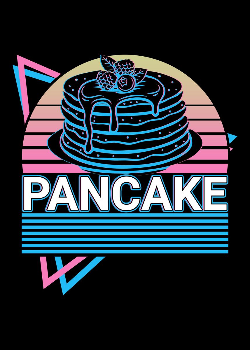 'Pancake Retro' Poster by AestheticAlex | Displate