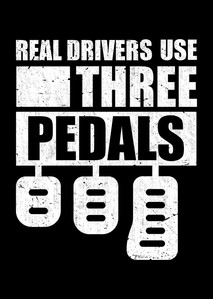 'Car Driver Manual Shift' Poster, picture, metal print, paint by ...