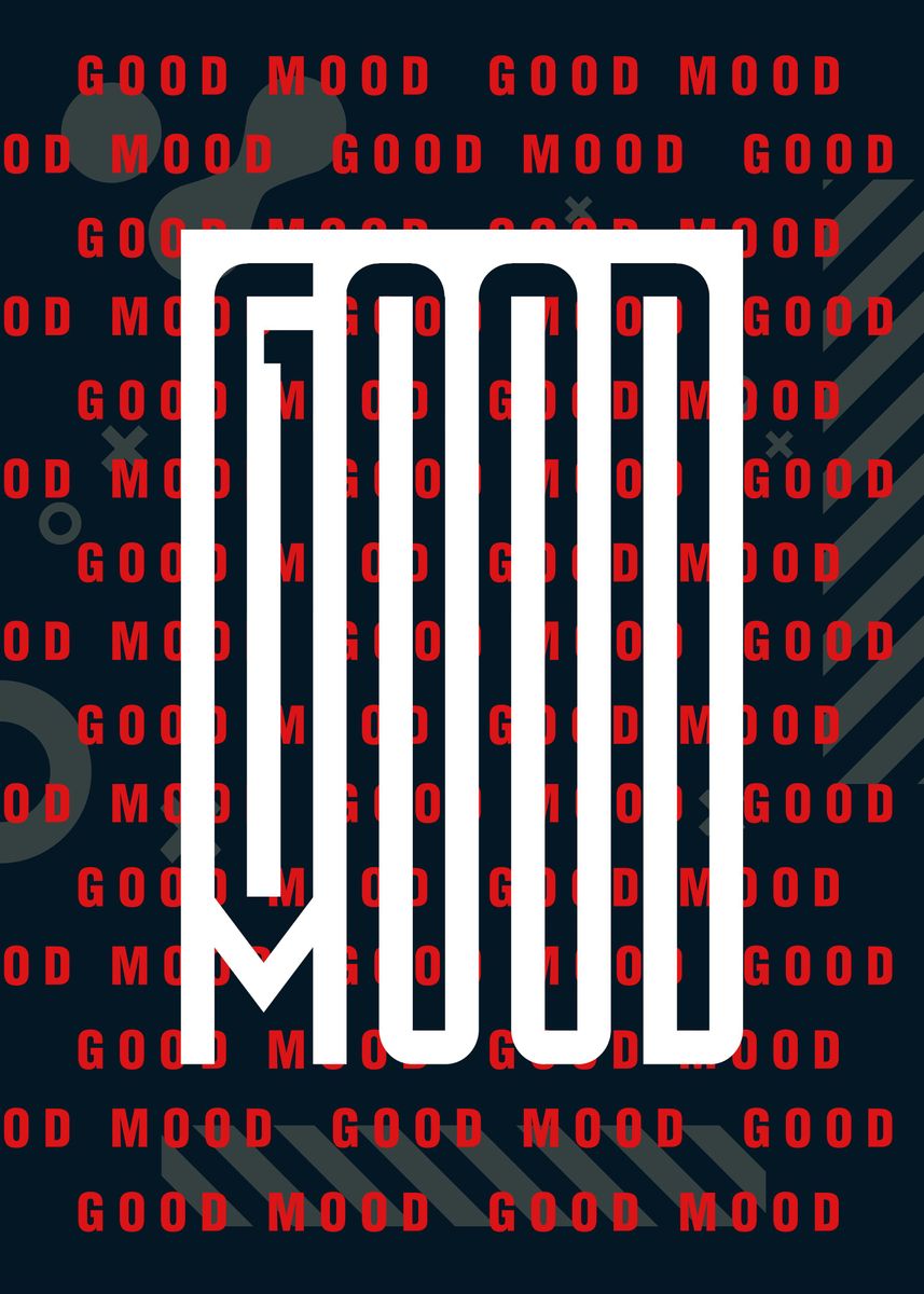 'Good Mood Typography' Poster by Viability Creative | Displate