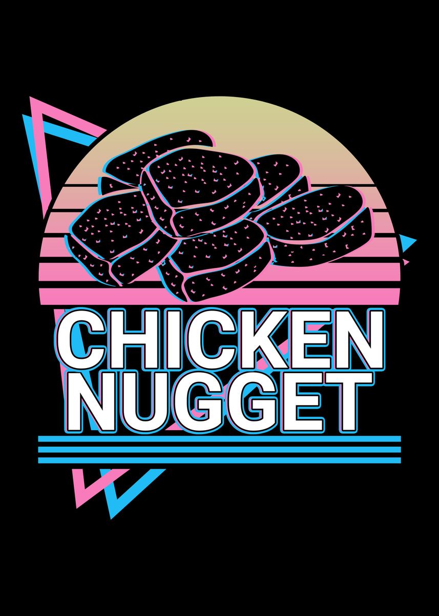 'Chicken Nugget Retro' Poster by AestheticAlex | Displate
