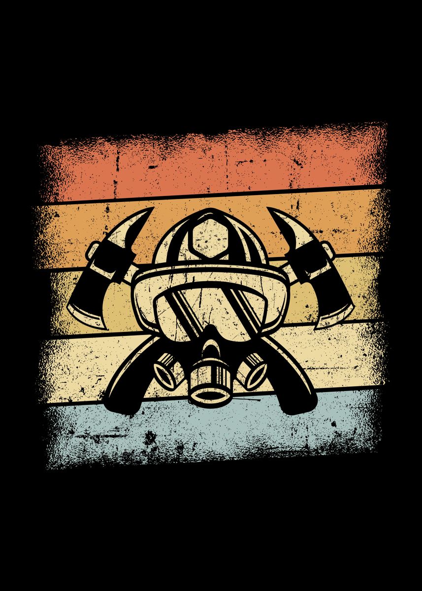 'Fire Department Gifts' Poster by schmugo | Displate