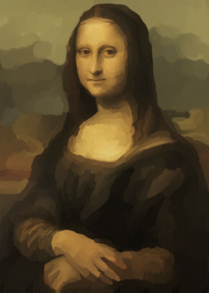 'monalisa' Poster by apis | Displate