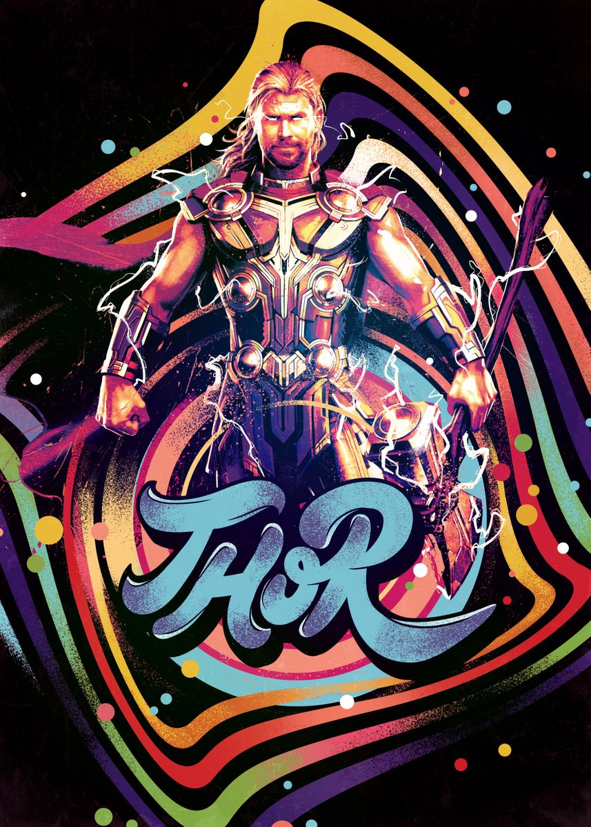 'Thor' Poster, picture, metal print, paint by Marvel | Displate