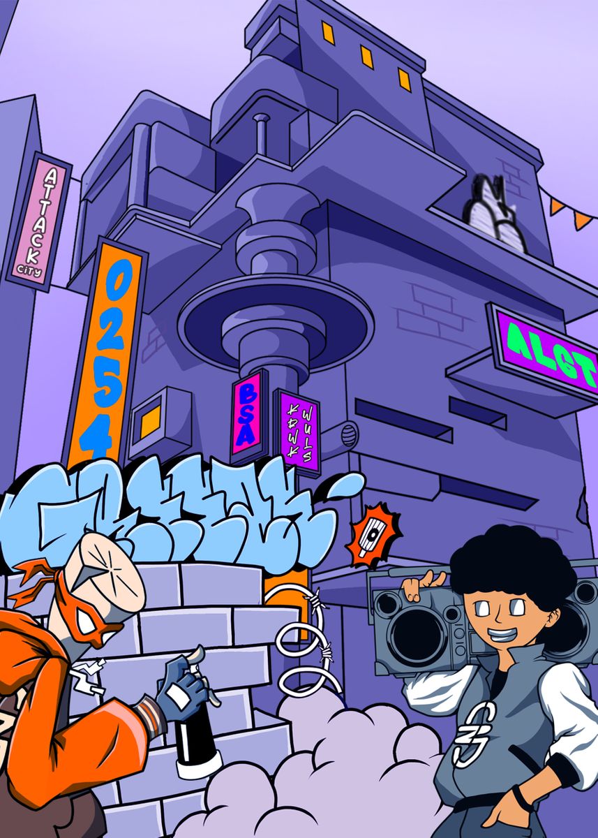 'street vandal' Poster by Hayat | Displate