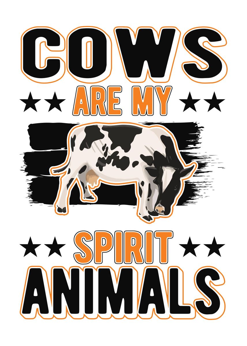 'Cow Farmer Cattle' Poster, picture, metal print, paint by ...