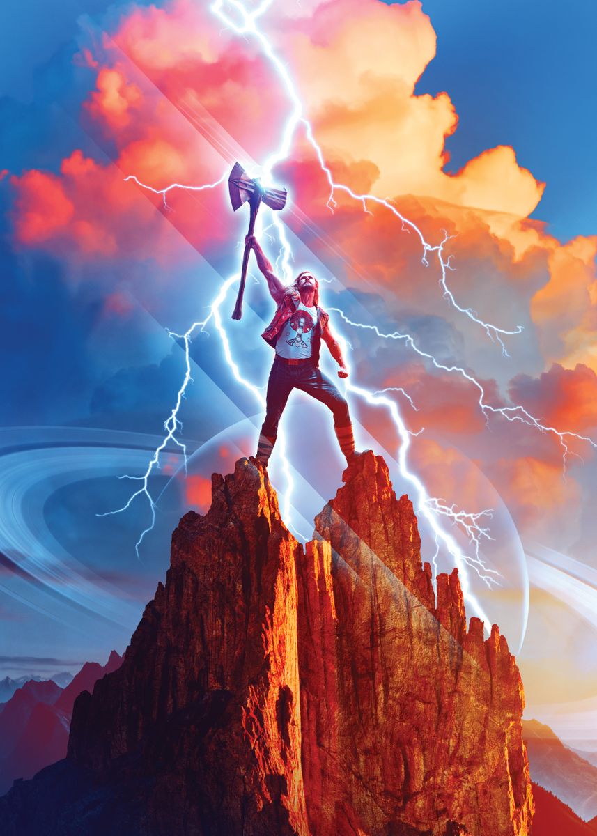 'Thor love and Thunder' Poster, picture, metal print, paint by Marvel ...
