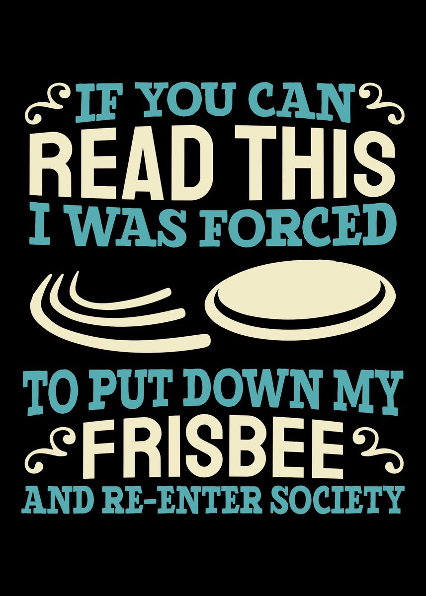 'Frisbee Disc' Poster by BobbyBubble | Displate