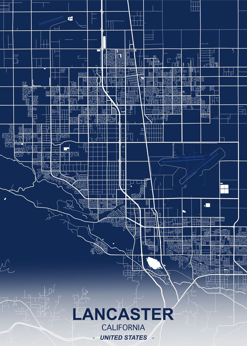 'Lancaster California' Poster, picture, metal print, paint by sinnois ...