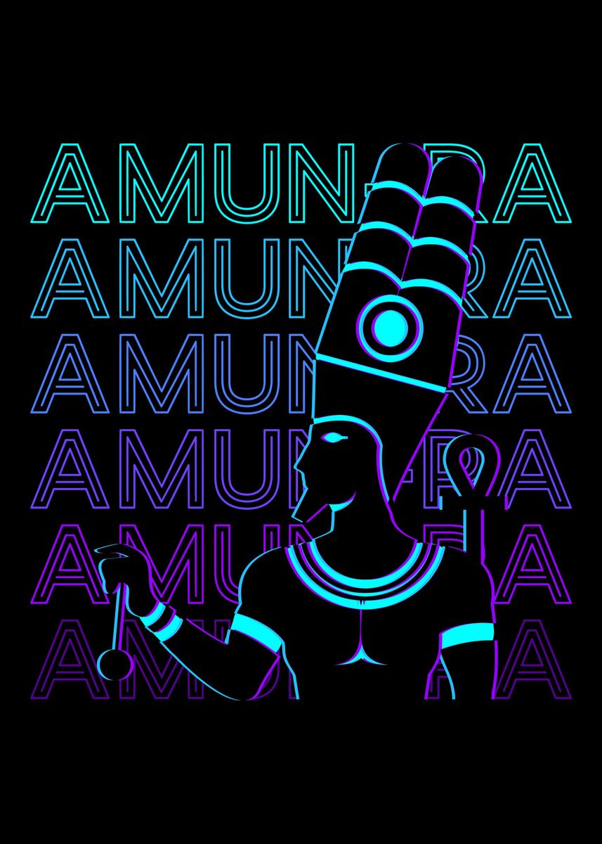 'Amun Ra Egyptian God' Poster by AestheticAlex | Displate