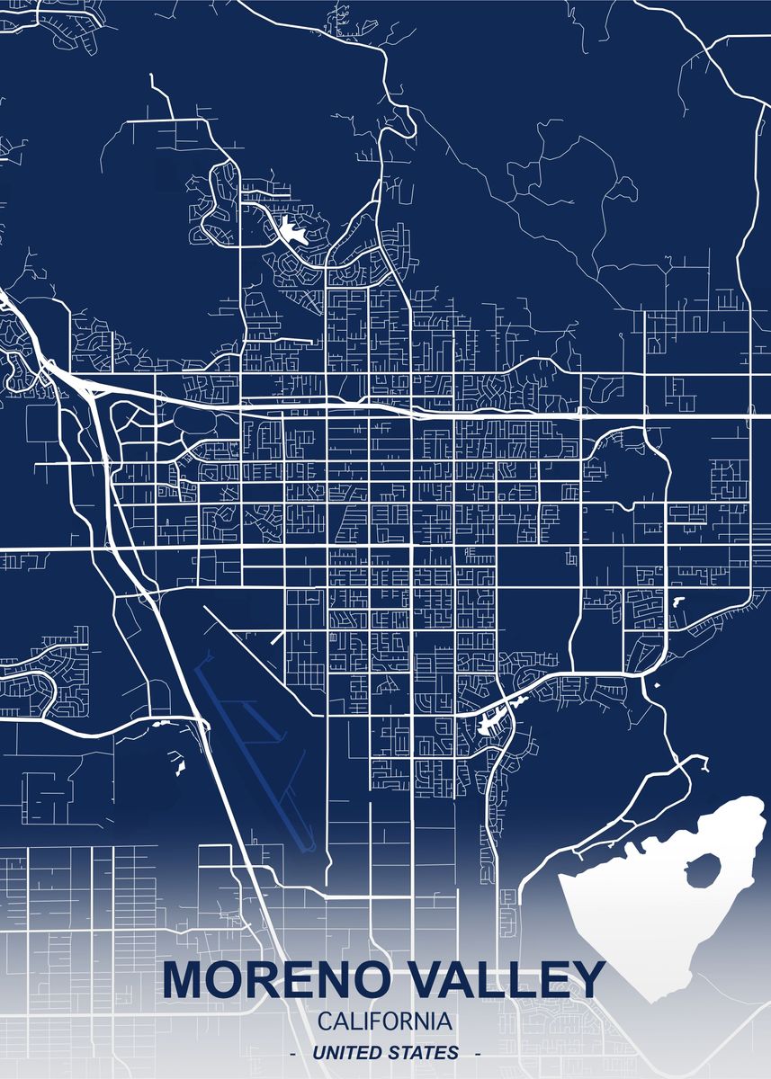 'Moreno Valley California' Poster by sinnois | Displate