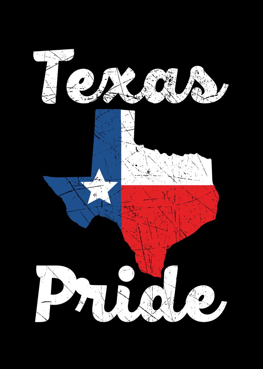 'Texas Pride Texans' Poster by NAO | Displate