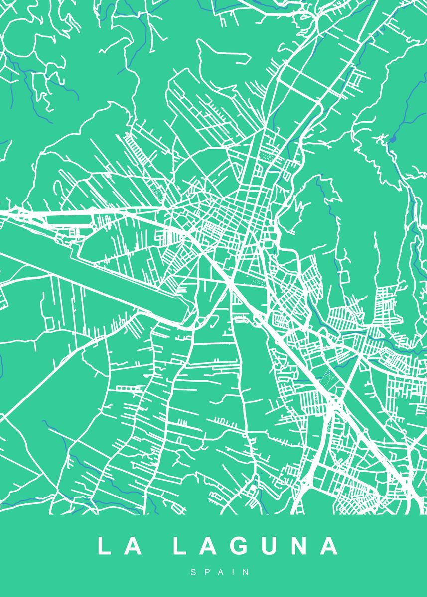 'SAN CRISTOBAL DE LA LAGUNA' Poster by UrbanMaps | Displate