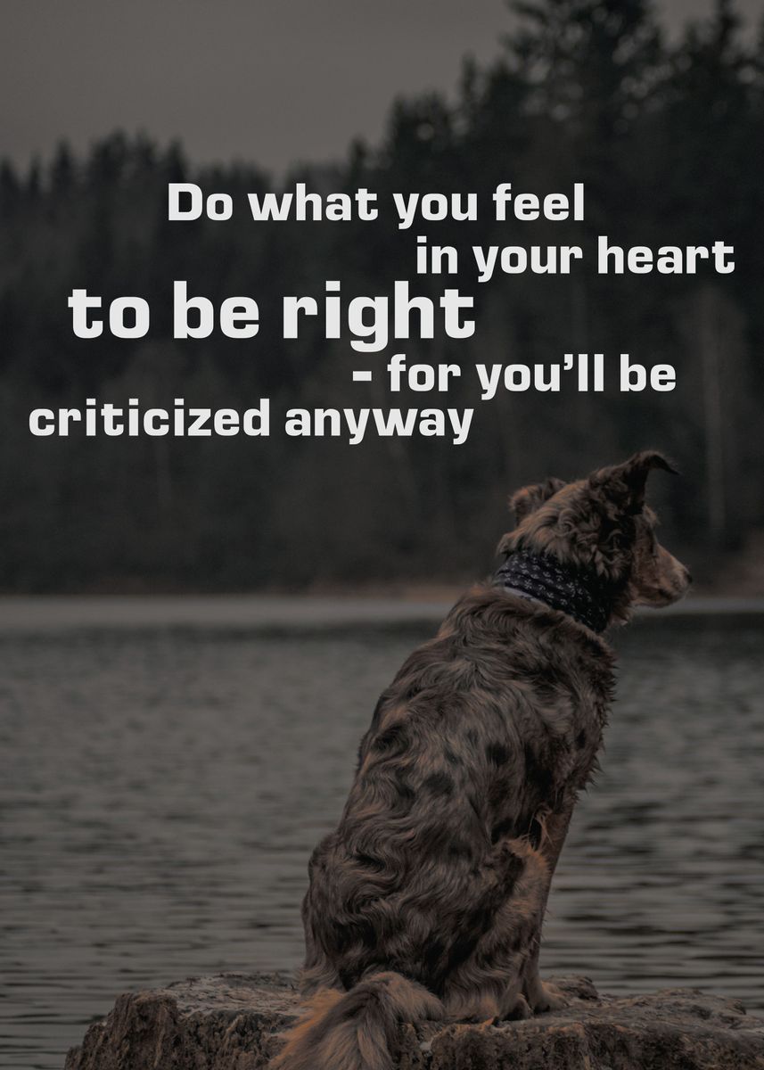 'Do what you feel in your ' Poster by valkry art | Displate