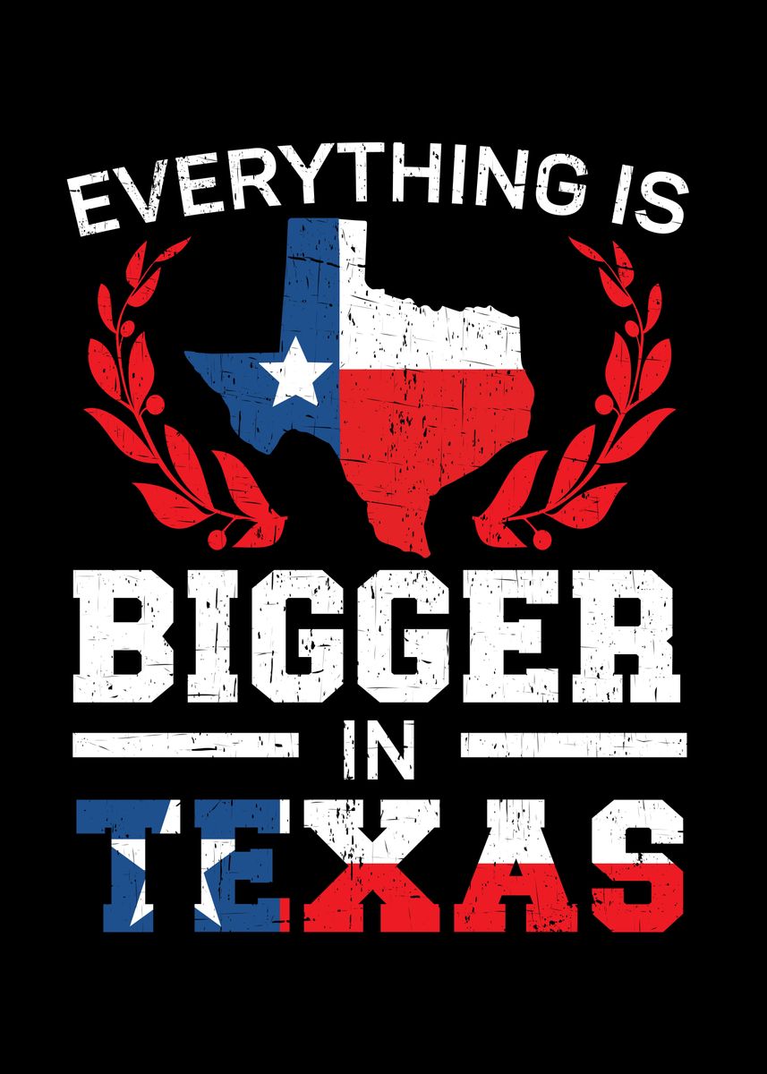 'Texas State' Poster, picture, metal print, paint by NAO | Displate