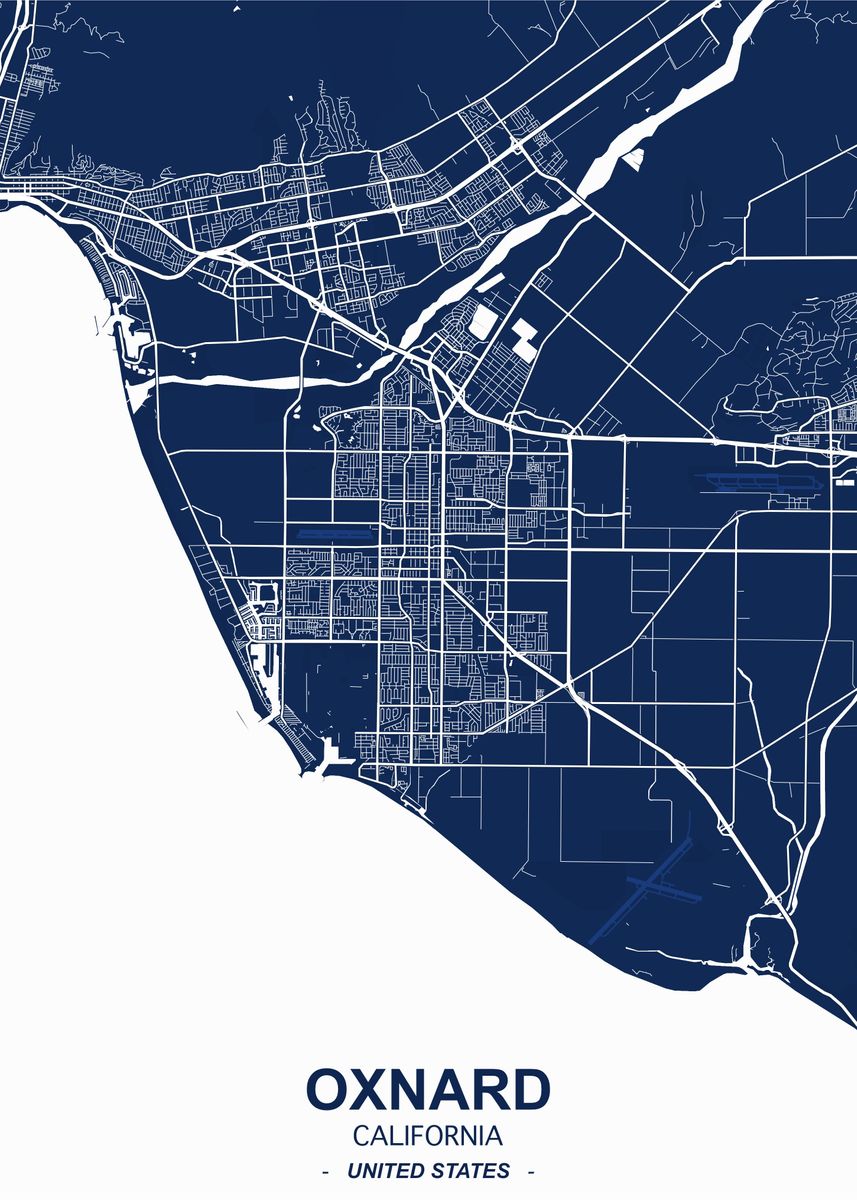'Oxnard California' Poster, picture, metal print, paint by sinnois ...