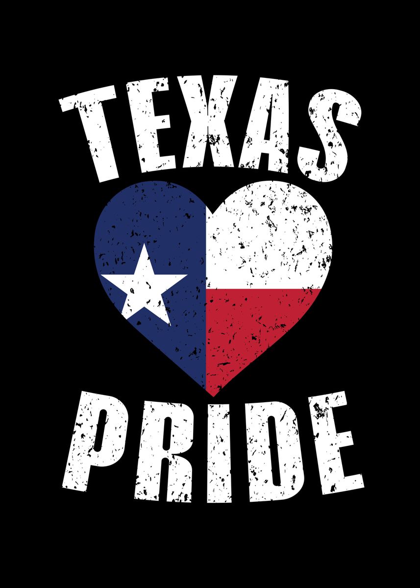 'Texas Pride Texans' Poster, picture, metal print, paint by NAO | Displate