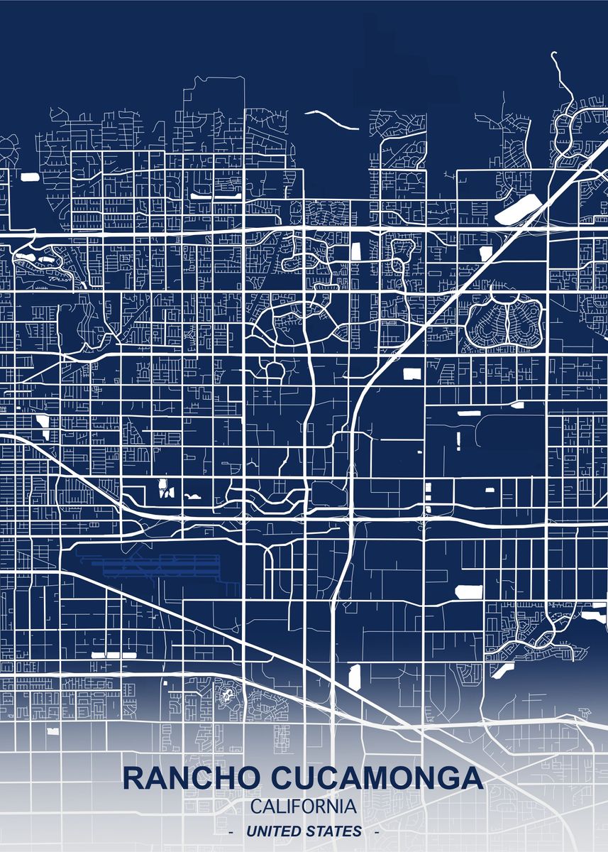 'Rancho Cucamonga ' Poster, picture, metal print, paint by sinnois ...