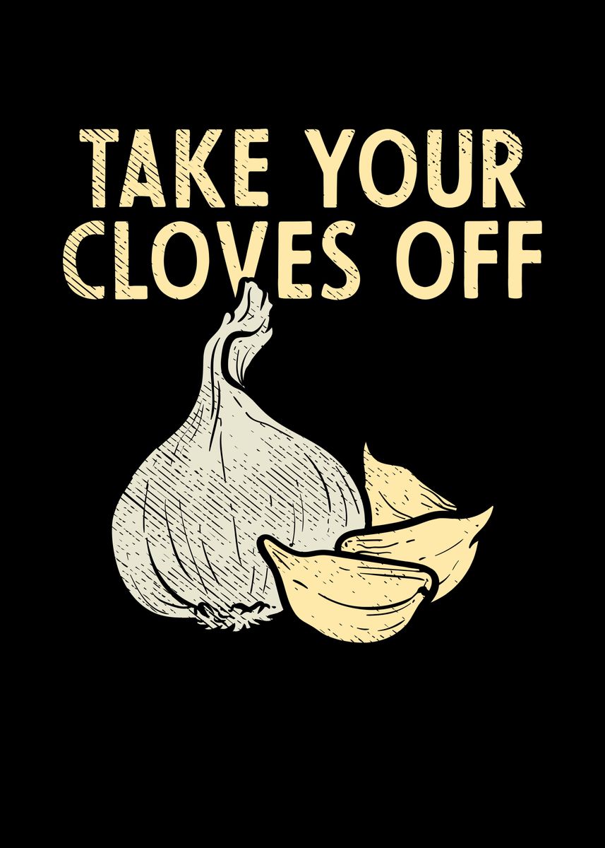 'Garlic Plant' Poster, picture, metal print, paint by Shiva121 | Displate