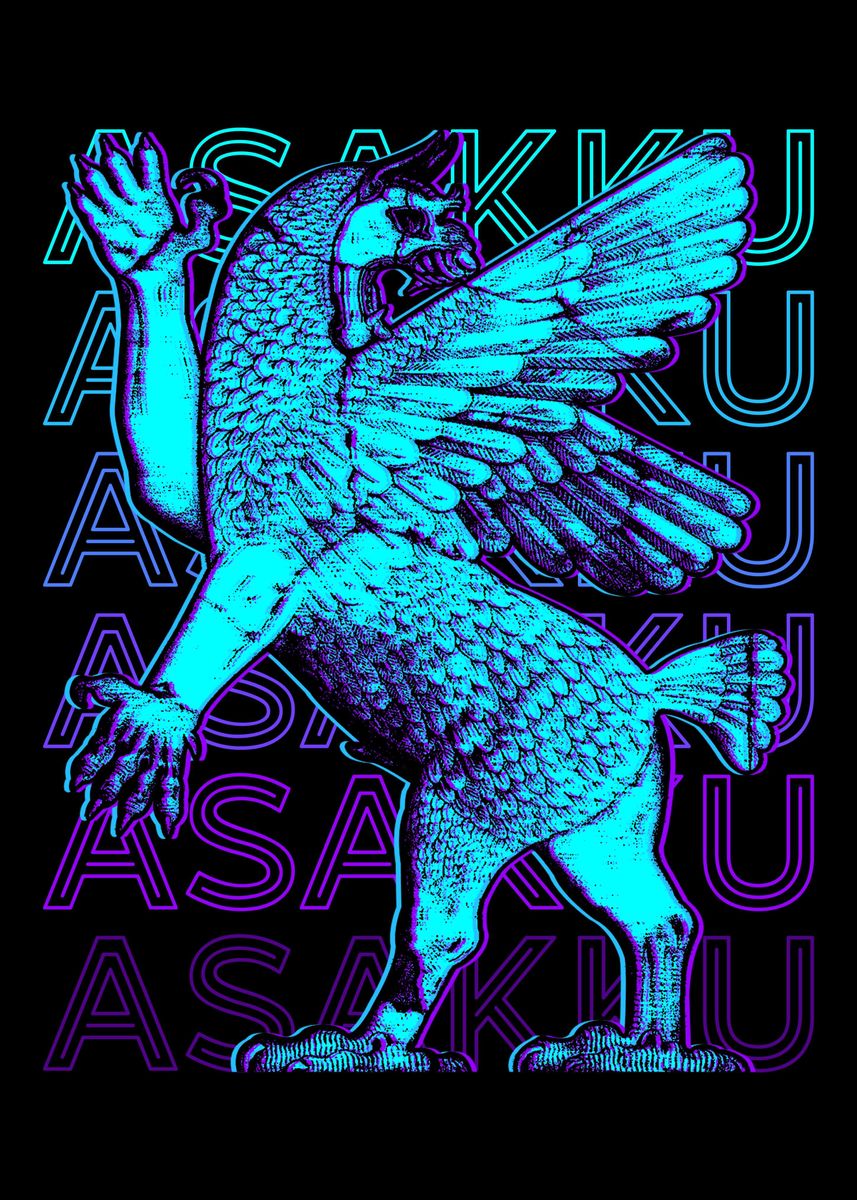 'Asakku' Poster, picture, metal print, paint by AestheticAlex | Displate