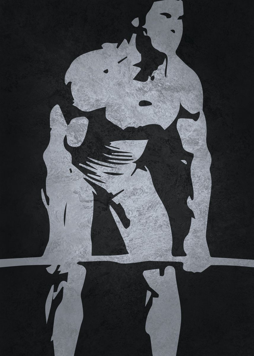 'Franco Columbu Lift Iconic' Poster, picture, metal print, paint by ...