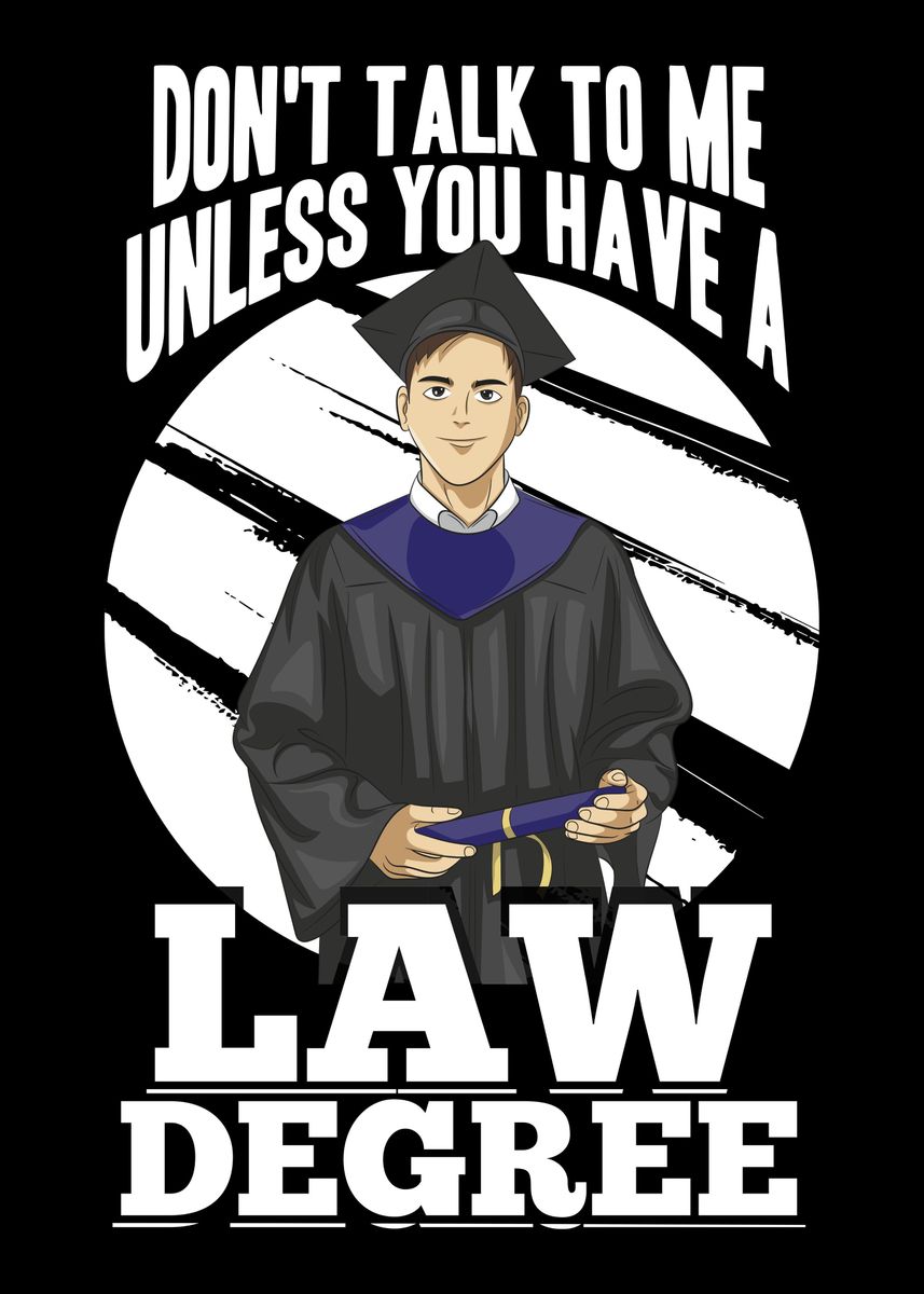 'Lawyer Law School Student' Poster, picture, metal print, paint by ...
