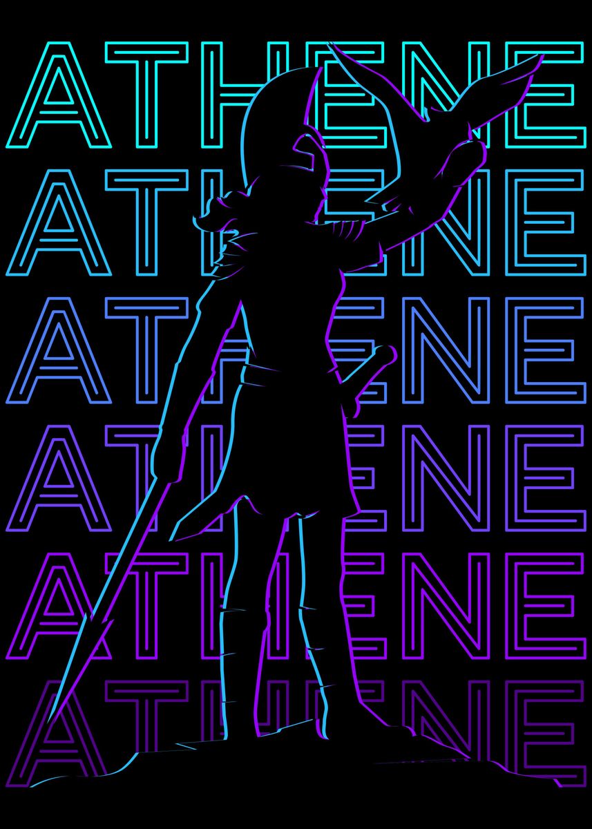 'Athene Athena Ancient' Poster, picture, metal print, paint by ...