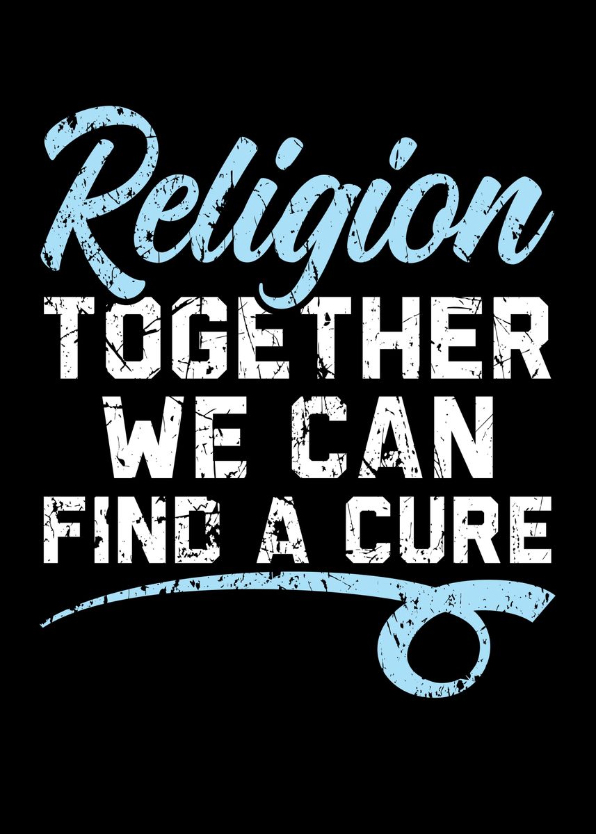 'Atheist' Poster, picture, metal print, paint by NAO | Displate