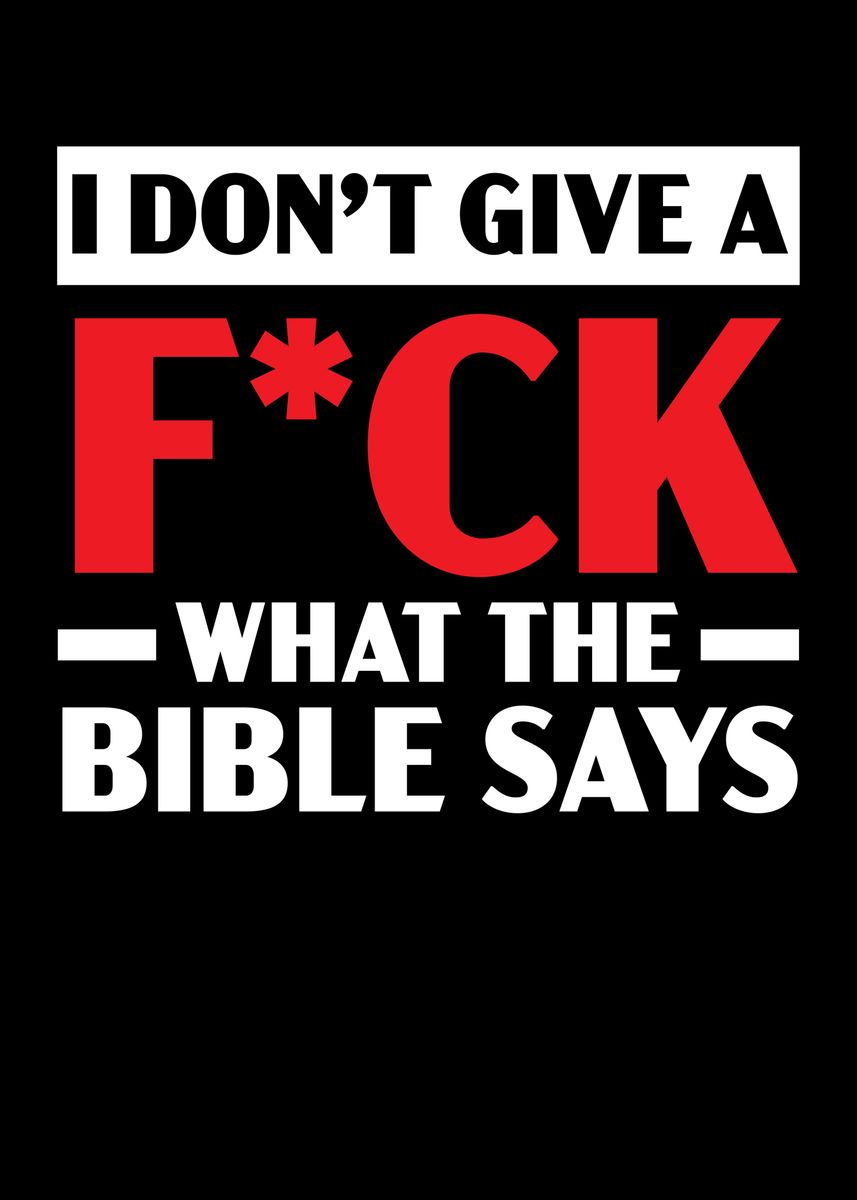 'Atheist' Poster, picture, metal print, paint by NAO | Displate