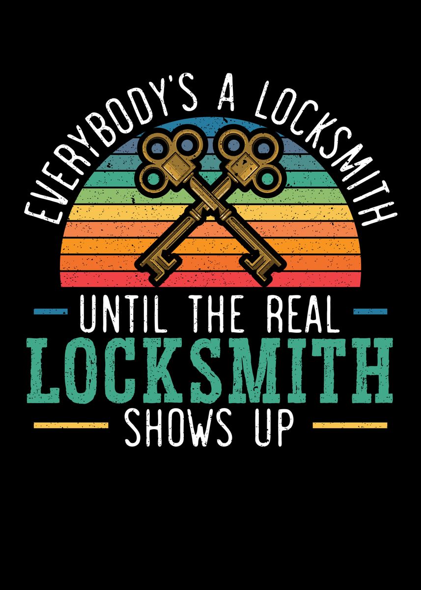'Everybodys A Locksmith' Poster, picture, metal print, paint by NAO ...