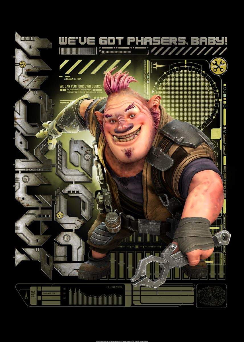 'Jankom Pog' Poster, picture, metal print, paint by Star Trek | Displate