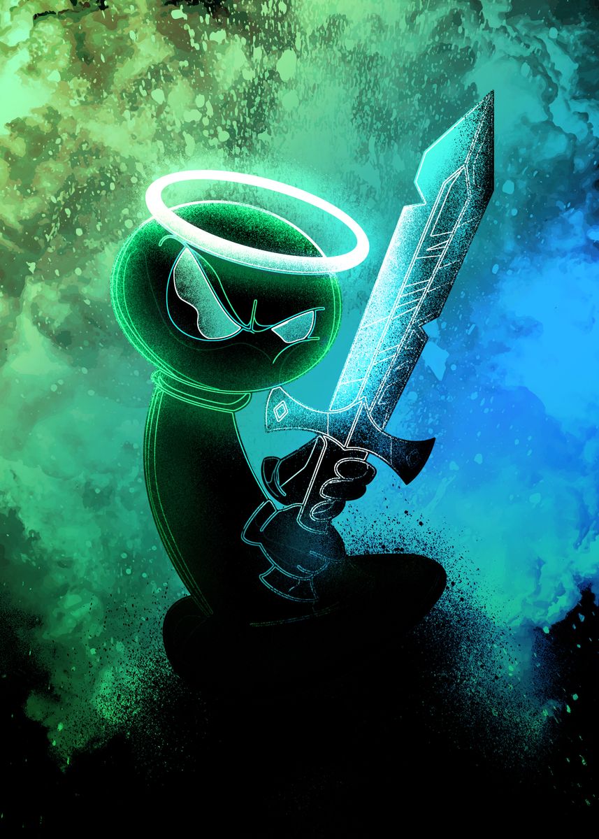 'Green Fantasy' Poster by Donnie | Displate