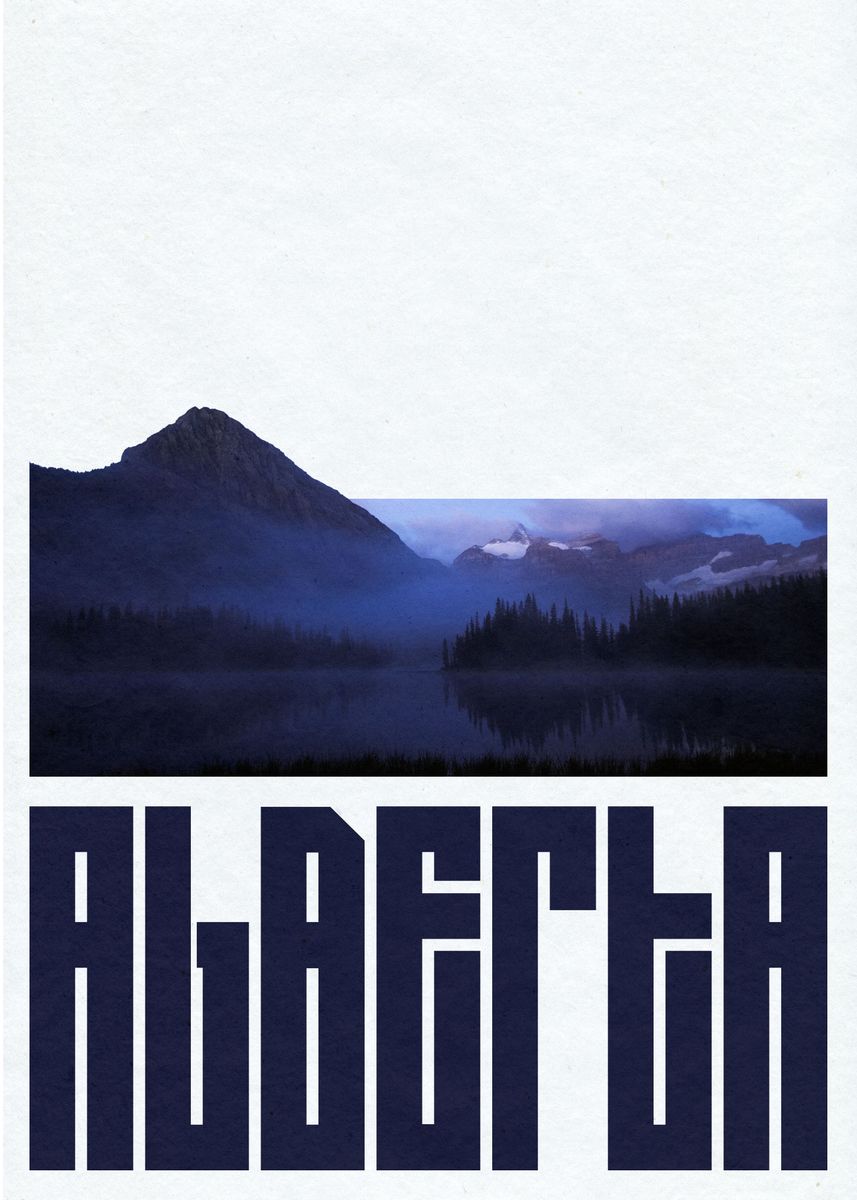 'Mount Fortune in Alberta' Poster, picture, metal print, paint by ...