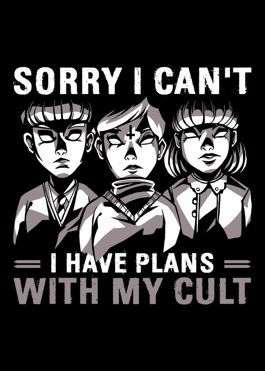 'Funny Cult Occult' Poster, picture, metal print, paint by ...