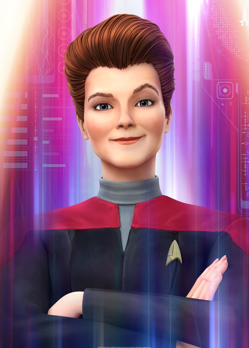 'Janeway' Poster, picture, metal print, paint by Star Trek | Displate